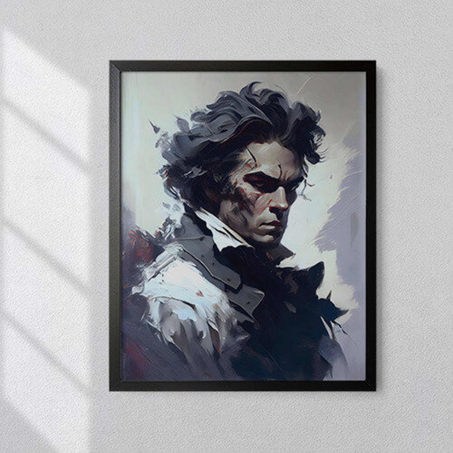 Ludwig Van Beethoven Oil Painting Art Print Portrait POSTER | Classical ...