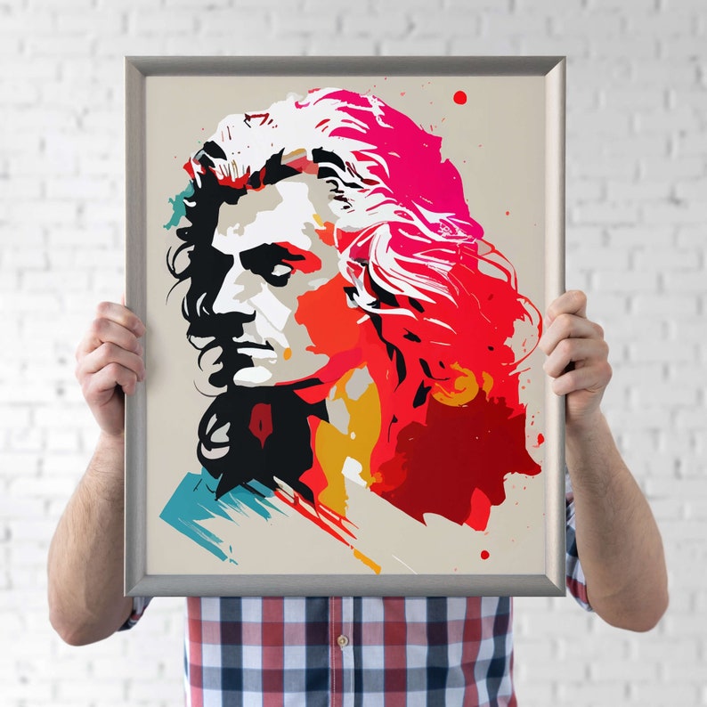 Isaac Newton Watercolor Minimalist Art Print Portrait POSTER - Etsy