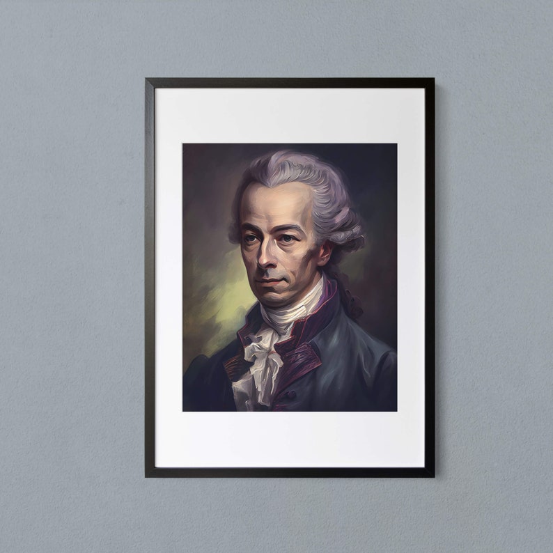 Immanuel Kant Oil Painting Art Print Portrait POSTER - Etsy