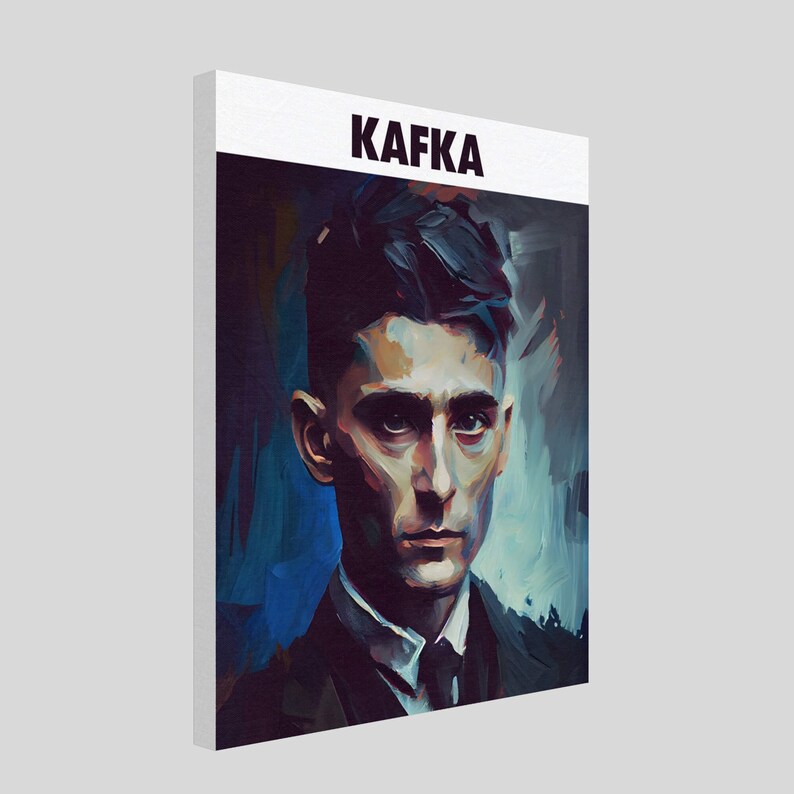 Franz Kafka Oil Painting Art Print Portrait POSTER | Classic Literature ...