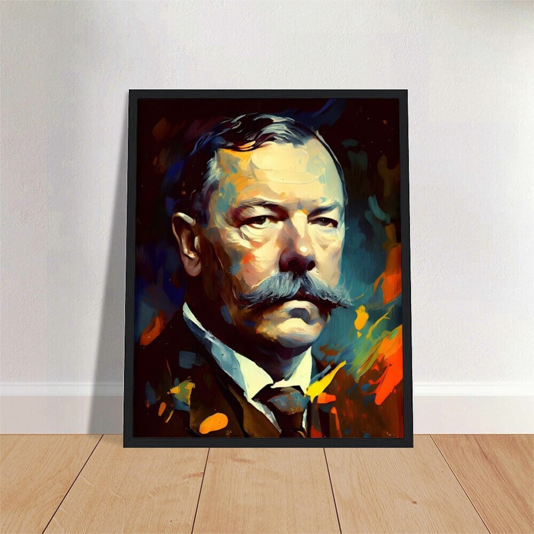 Arthur Conan Doyle Oil Painting Art Print Portrait POSTER | Classic ...