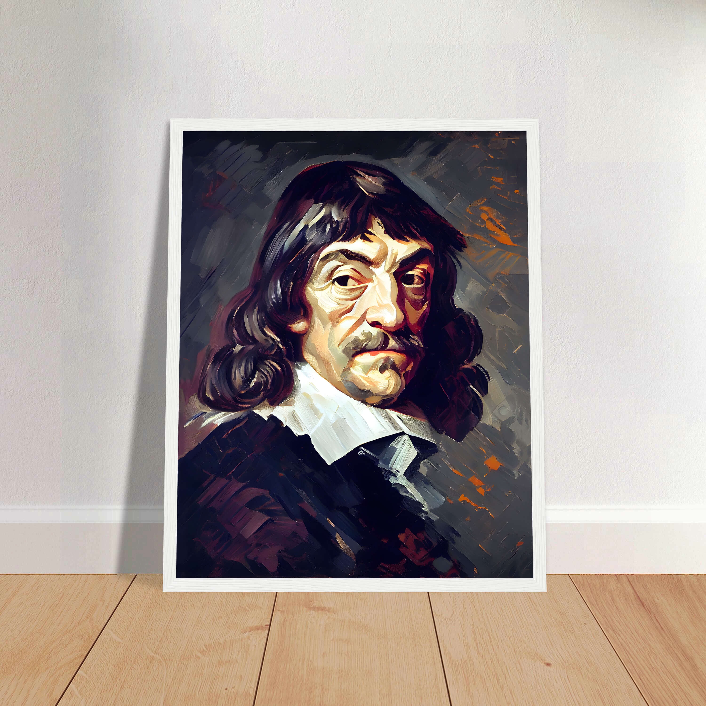 Rene Descartes Oil Painting Art Print Portrait POSTER - Etsy