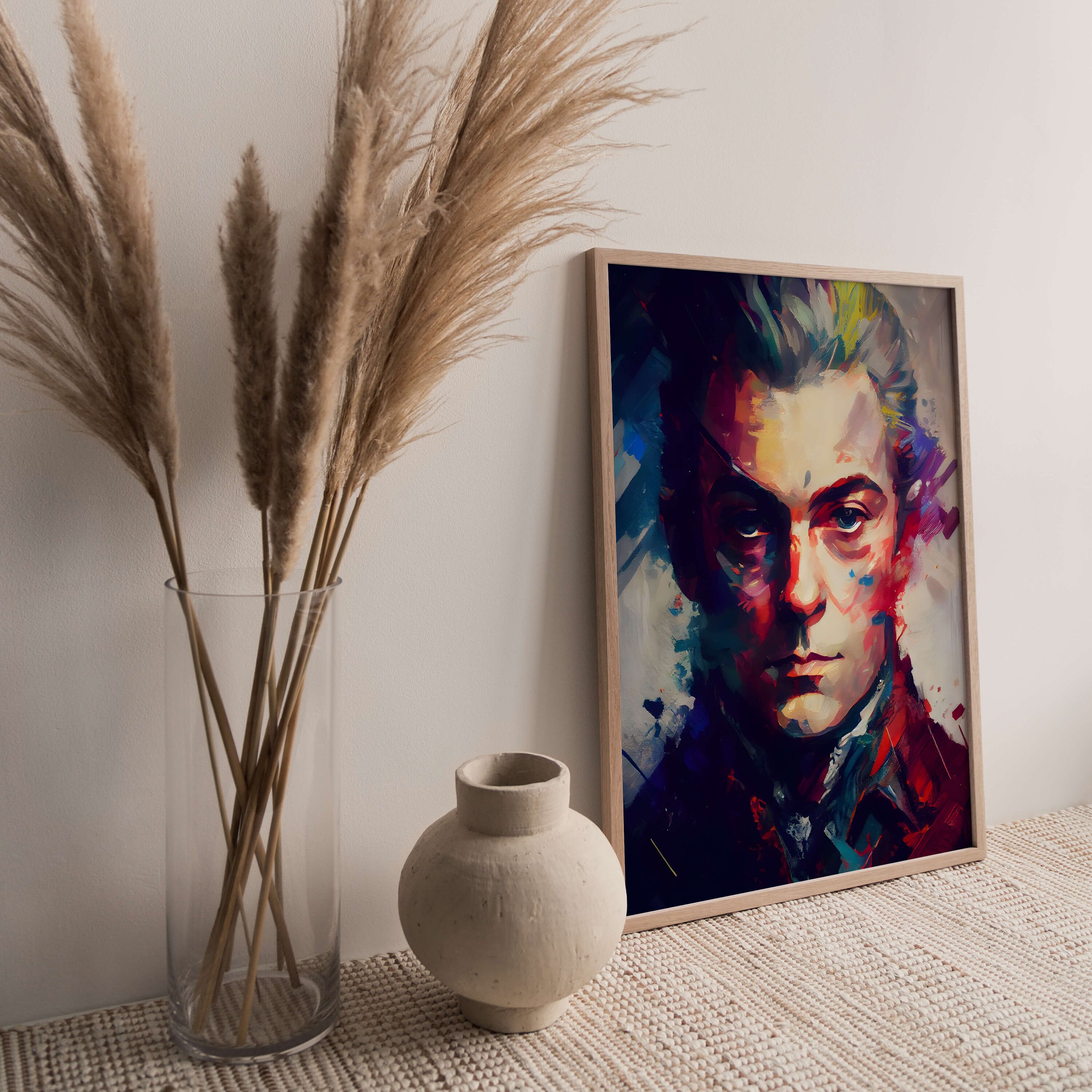 Wolfgang Amadeus Mozart Oil Painting Art Print Portrait POSTER - Etsy