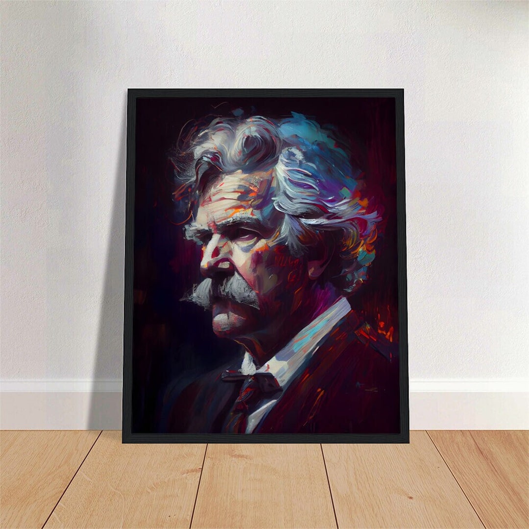 Mark Twain Oil Painting Art Print Portrait POSTER 1 | Classic ...