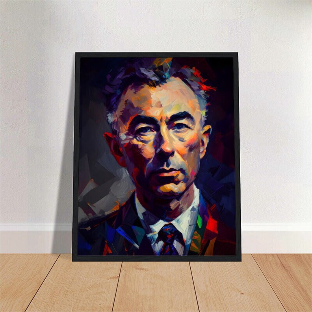 Robert Oppenheimer Oil Painting Art Print Portrait POSTER | Science ...
