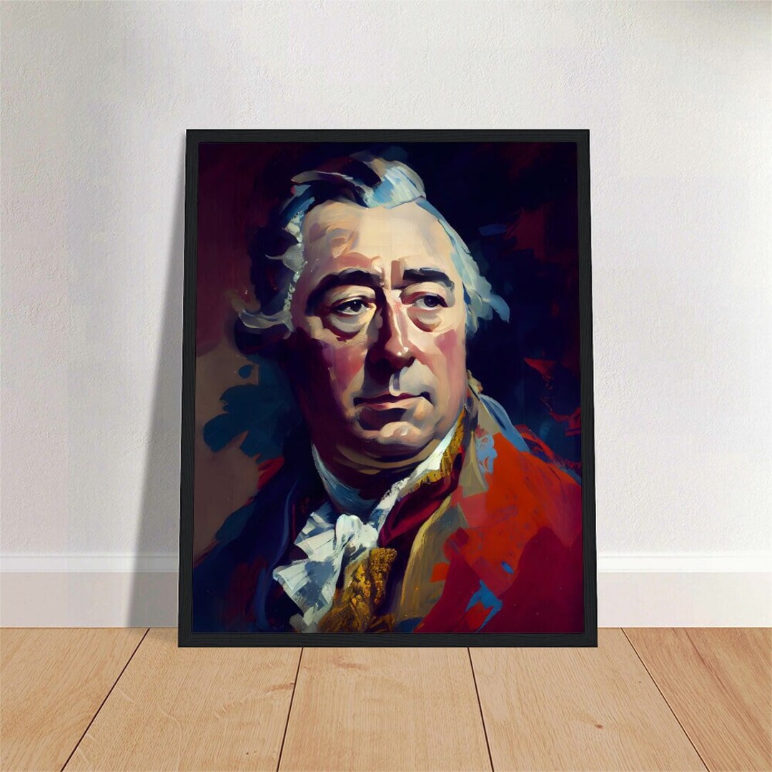 David Hume Oil Painting Art Print Portrait POSTER | Philosophy Physical ...