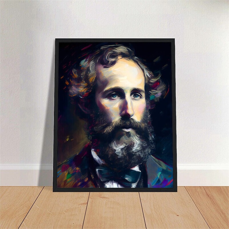 James Clerk Maxwell Oil Painting Art Print Portrait POSTER | Science ...