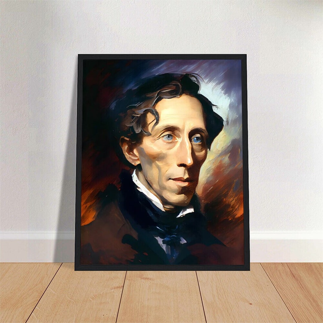 Hans Christian Andersen Oil Painting Art Print Portrait POSTER ...