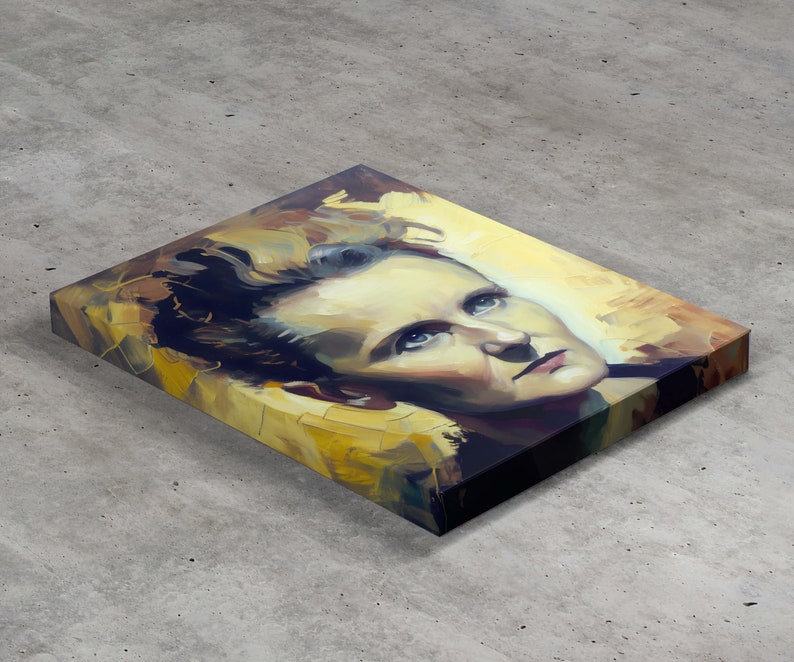 Marie Curie Oil Painting Art Print Portrait POSTER 3 | Science ...