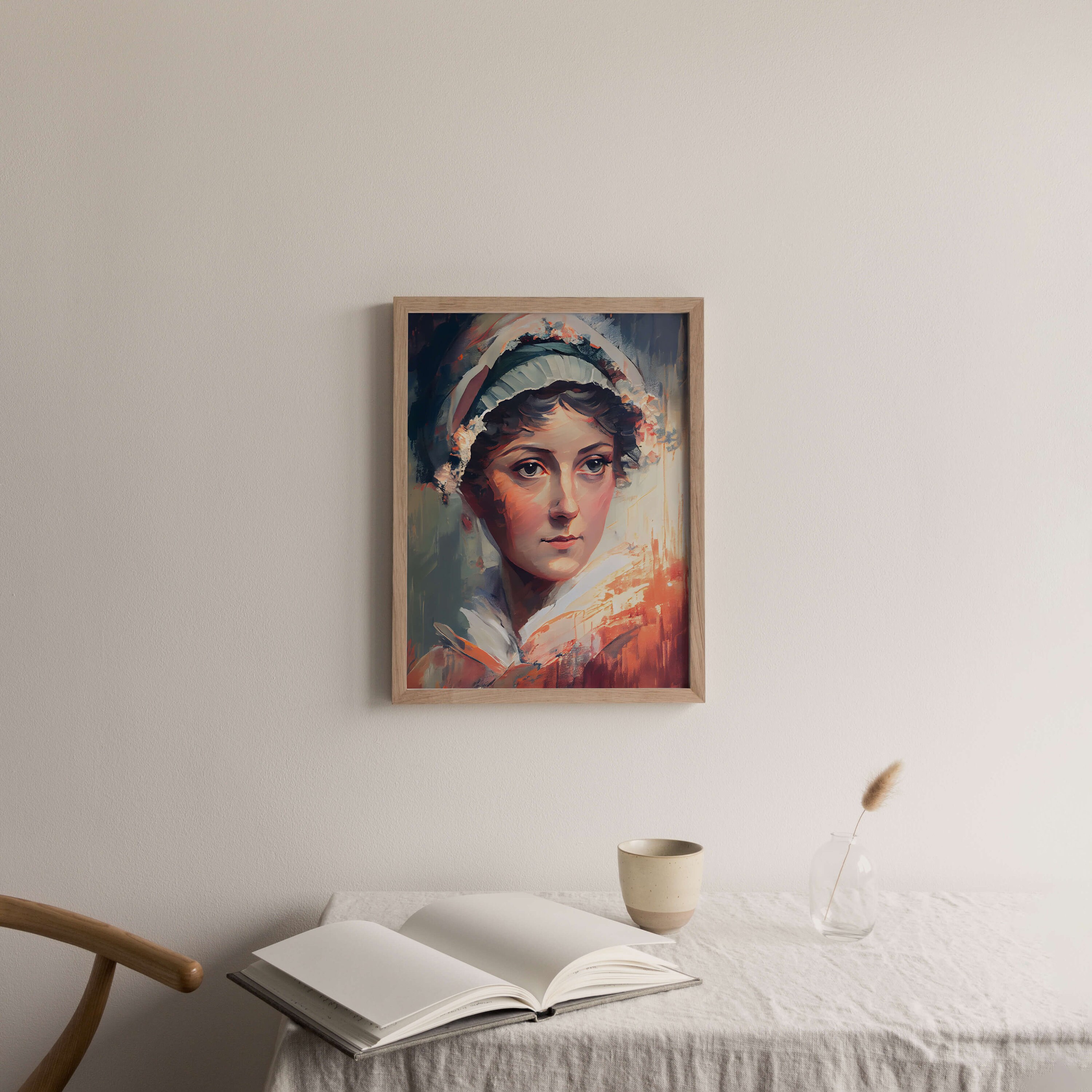 Jane Austen Oil Painting Art Print Portrait POSTER 1 Classic - Etsy