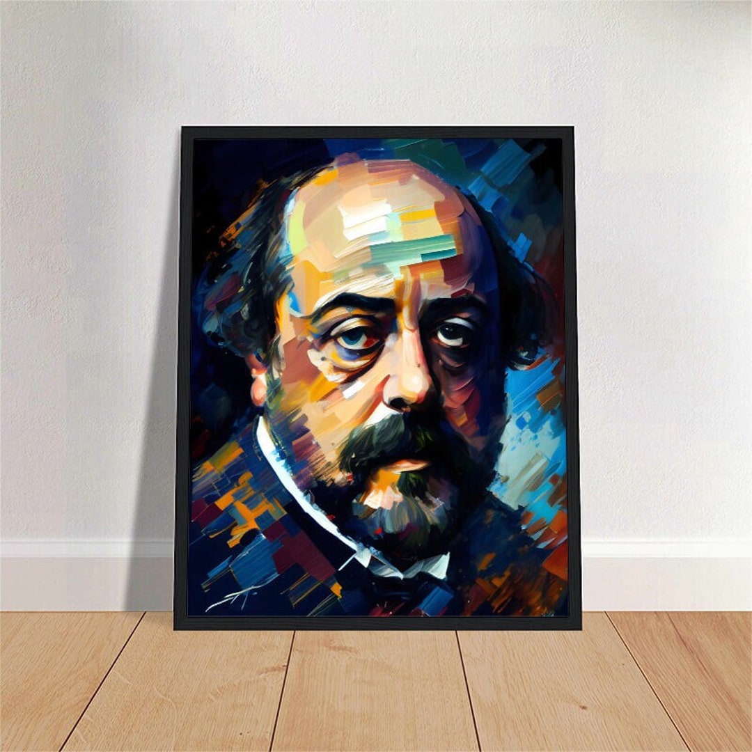 Gustave Flaubert Oil Painting Art Print Portrait POSTER | Classic ...