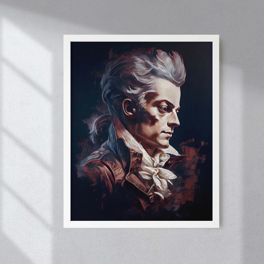 Wolfgang Amadeus Mozart Oil Painting Art Print Portrait POSTER - Etsy