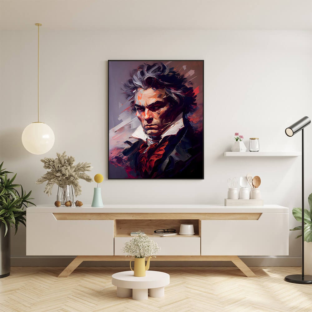Ludwig Van Beethoven Oil Painting Art Print Portrait POSTER 6 ...