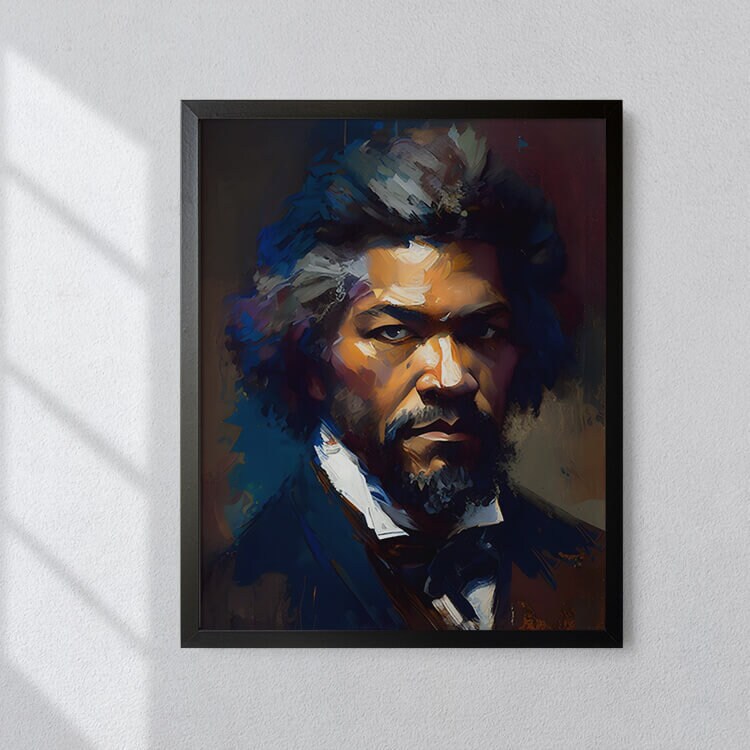Frederick Douglass Oil Painting Art Print Portrait POSTER 3 | History ...