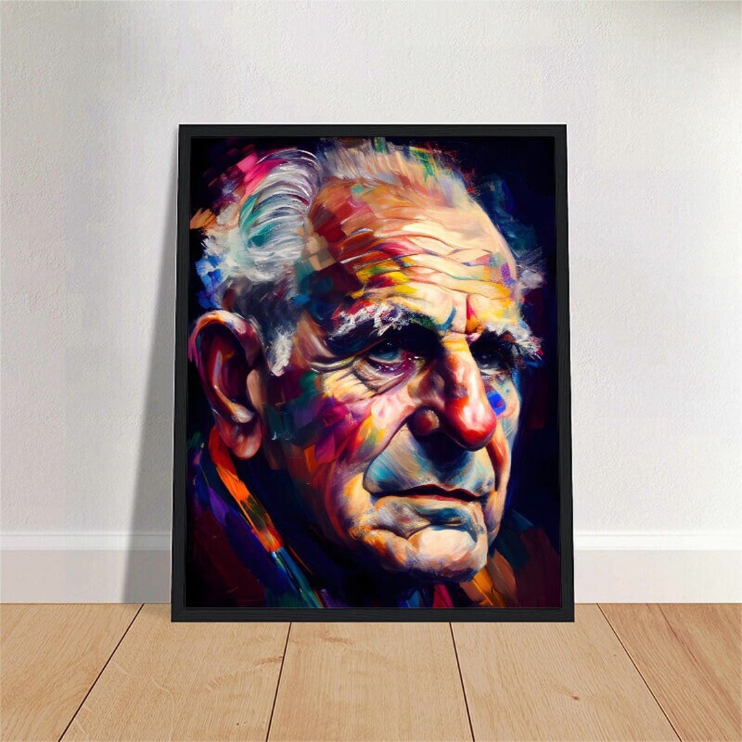 Karl Popper Oil Painting Art Print Portrait POSTER | Philosophy of ...