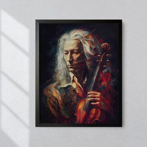 Antonio Vivaldi Oil Painting Art Print Portrait POSTER Classical Music ...