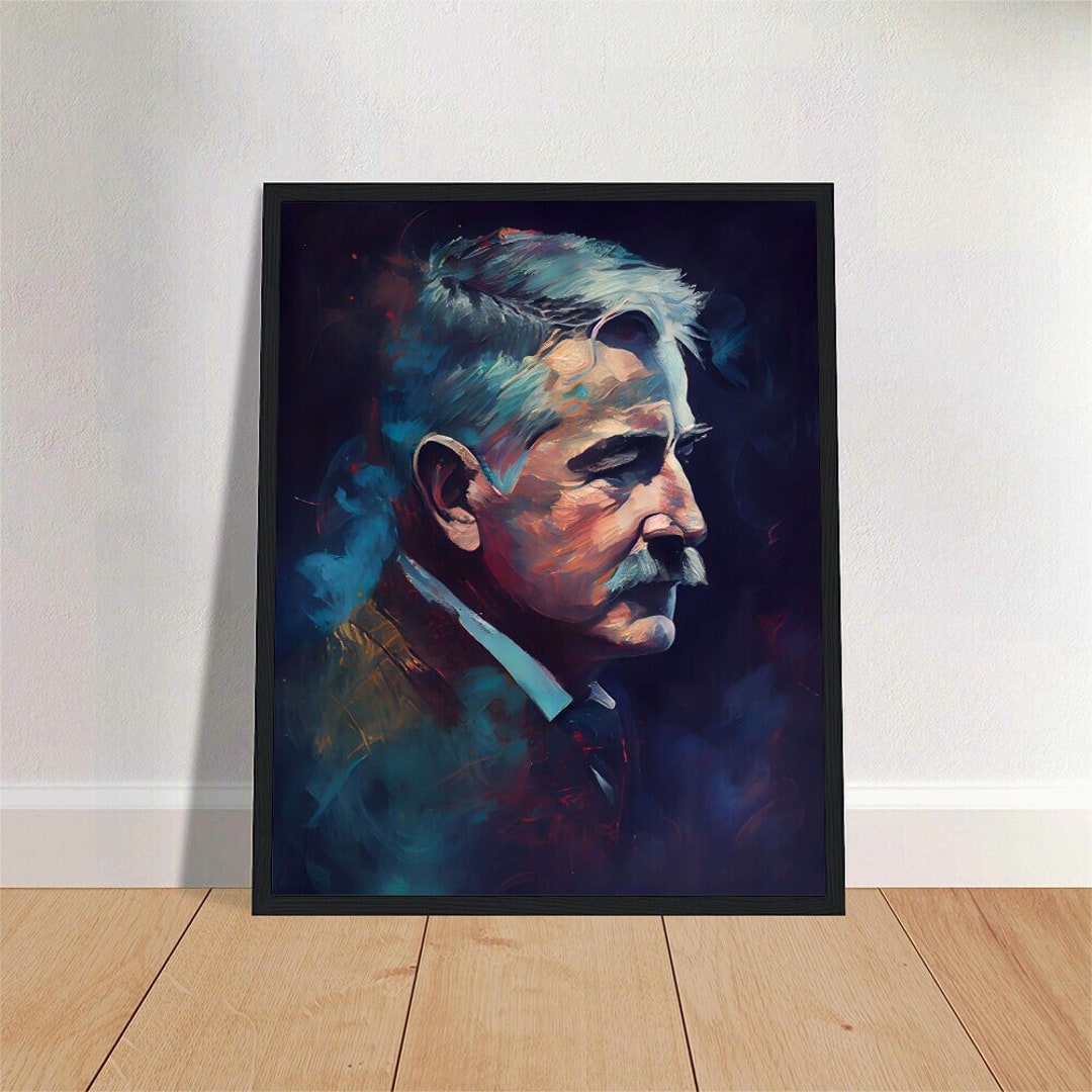 William Faulkner Oil Painting Art Print Portrait POSTER | Classic ...