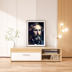 James Clerk Maxwell Oil Painting Art Print Portrait POSTER | Science ...