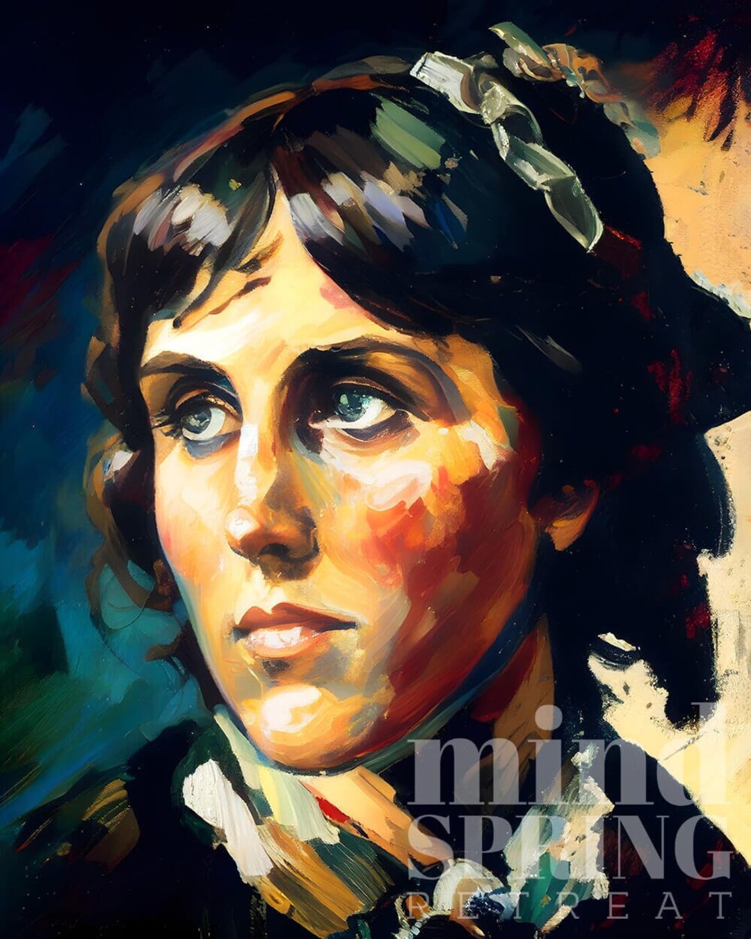 Louisa May Alcott Oil Painting Art Print Portrait POSTER - Etsy