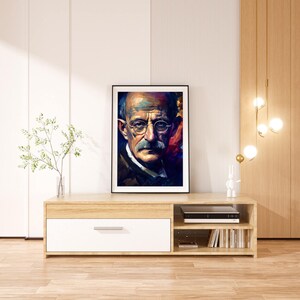 Max Planck Oil Painting Art Print Portrait POSTER | Science Physics ...