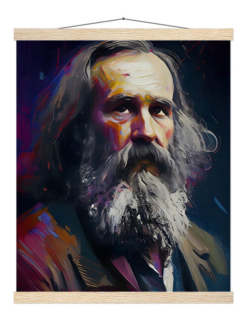 Dmitri Mendeleev Oil Painting Art Print Portrait POSTER - Etsy
