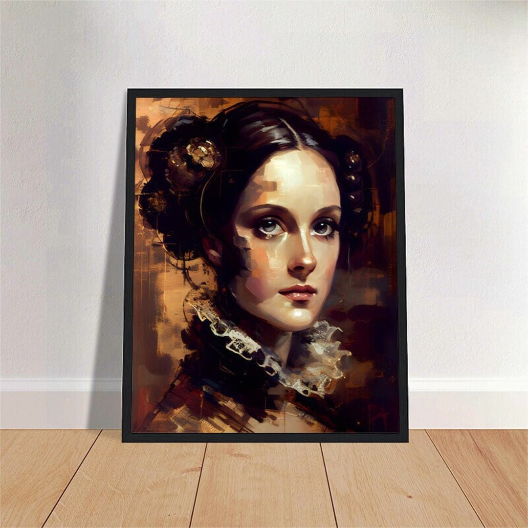 Ada Lovelace Oil Painting Art Print Portrait POSTER 2 | Mathematics ...