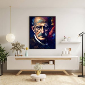 Max Planck Oil Painting Art Print Portrait POSTER | Science Physics ...