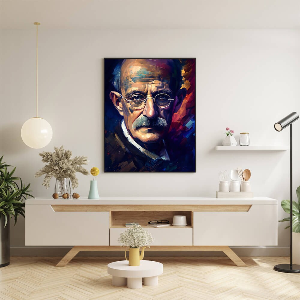 Max Planck Oil Painting Art Print Portrait POSTER Science - Etsy