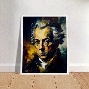 Immanuel Kant Oil Painting Art Print Portrait POSTER 1 | Philosophy ...