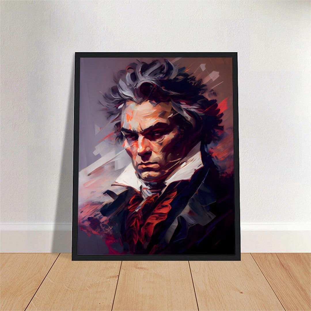 Ludwig Van Beethoven Oil Painting Art Print Portrait POSTER 6 ...