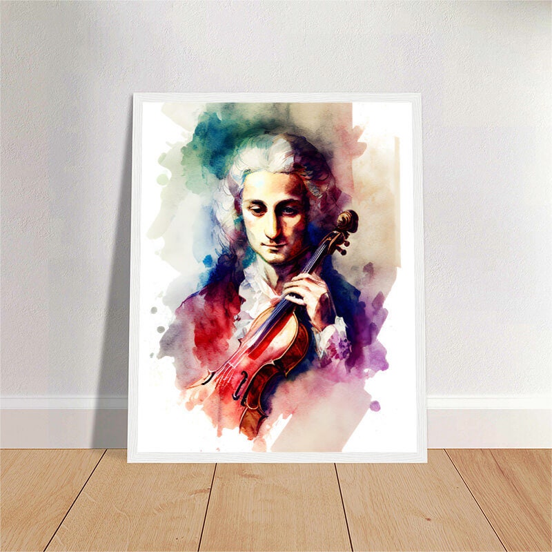 Antonio Vivaldi Watercolor Art Print Portrait POSTER | Classical Music ...