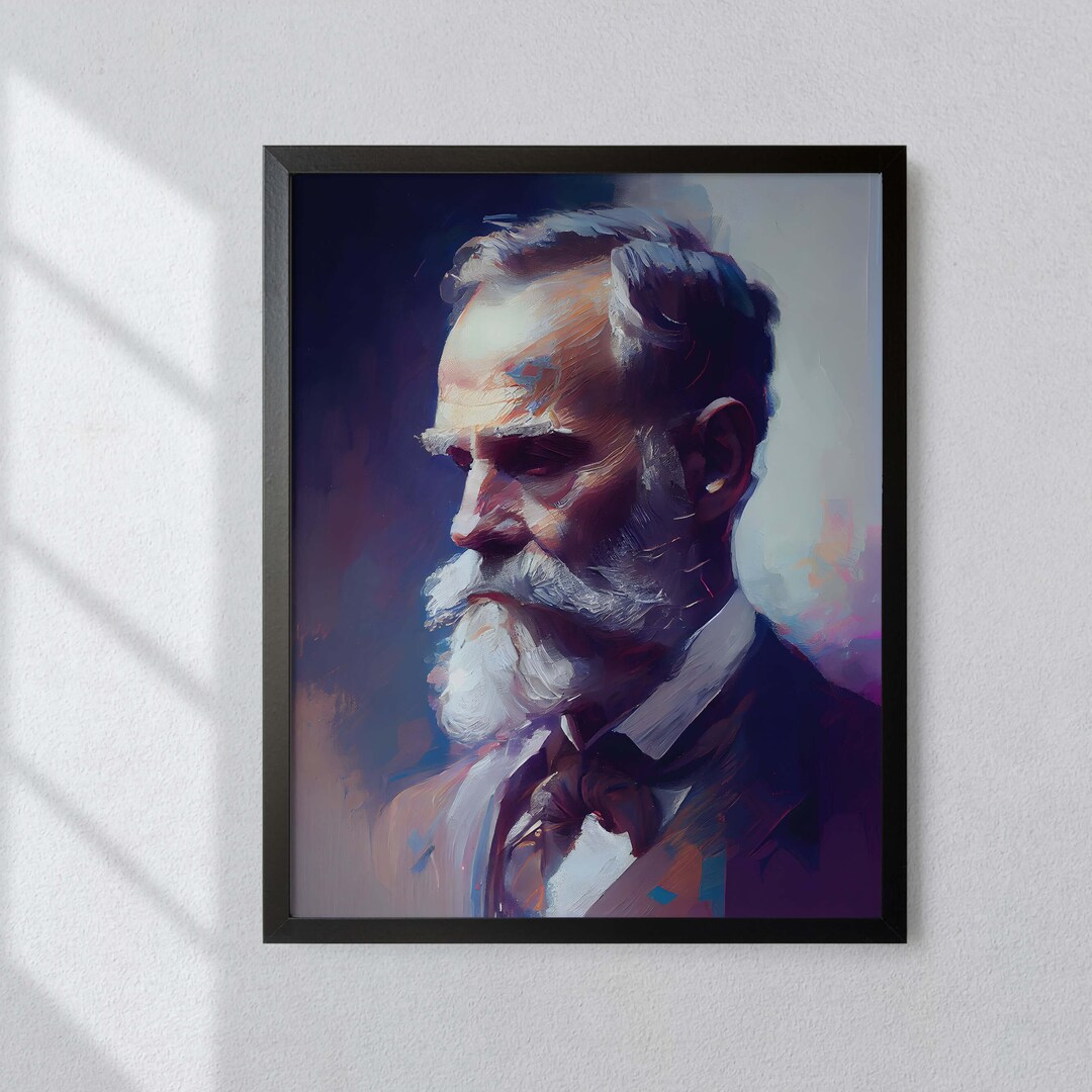 William James Oil Painting Art Print Portrait Poster - Etsy
