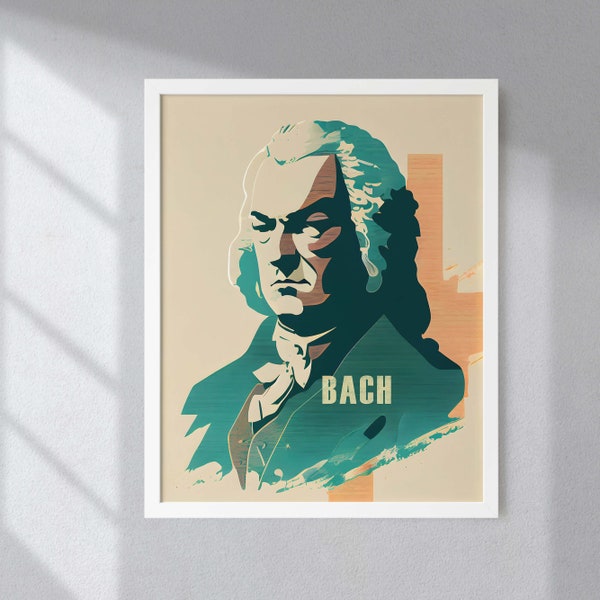 Johann Sebastian Bach Poster - Etsy