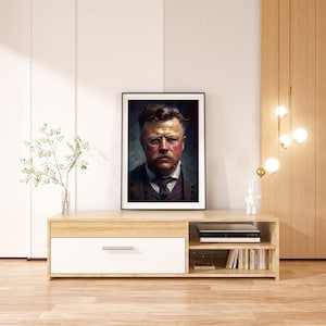 Theodore Roosevelt Oil Painting Art Print Portrait POSTER | History ...