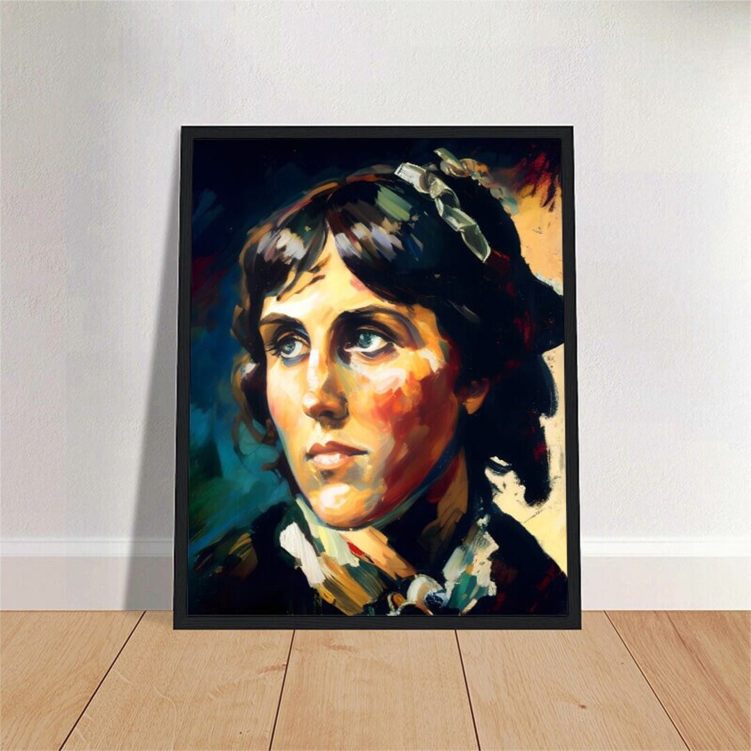 Louisa May Alcott Oil Painting Art Print Portrait POSTER | Classic ...