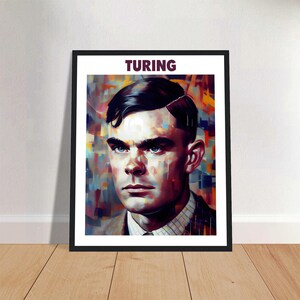 Alan Turing Oil Painting Art Print Portrait POSTER 2 | Science ...