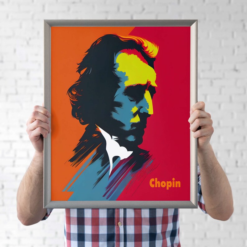 Frédéric Chopin Painting Art Print Portrait POSTER Classical - Etsy