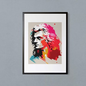 Isaac Newton Watercolor Minimalist Art Print Portrait POSTER | Science ...