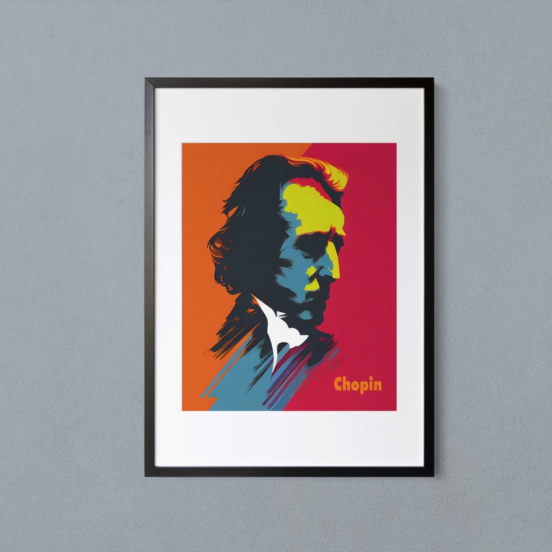Frédéric Chopin Painting Art Print Portrait POSTER Classical - Etsy