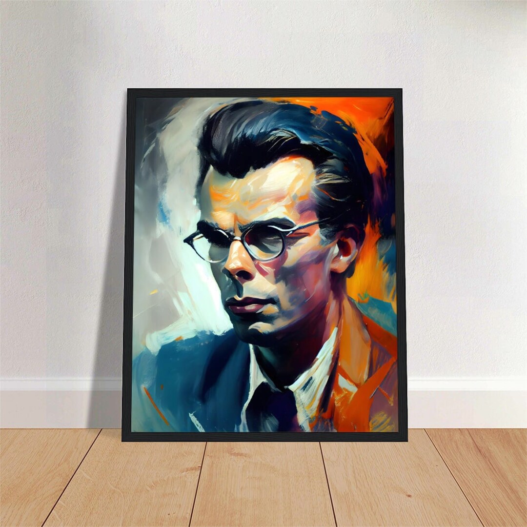 Aldous Huxley Oil Painting Art Print Portrait POSTER 2 | Literature ...
