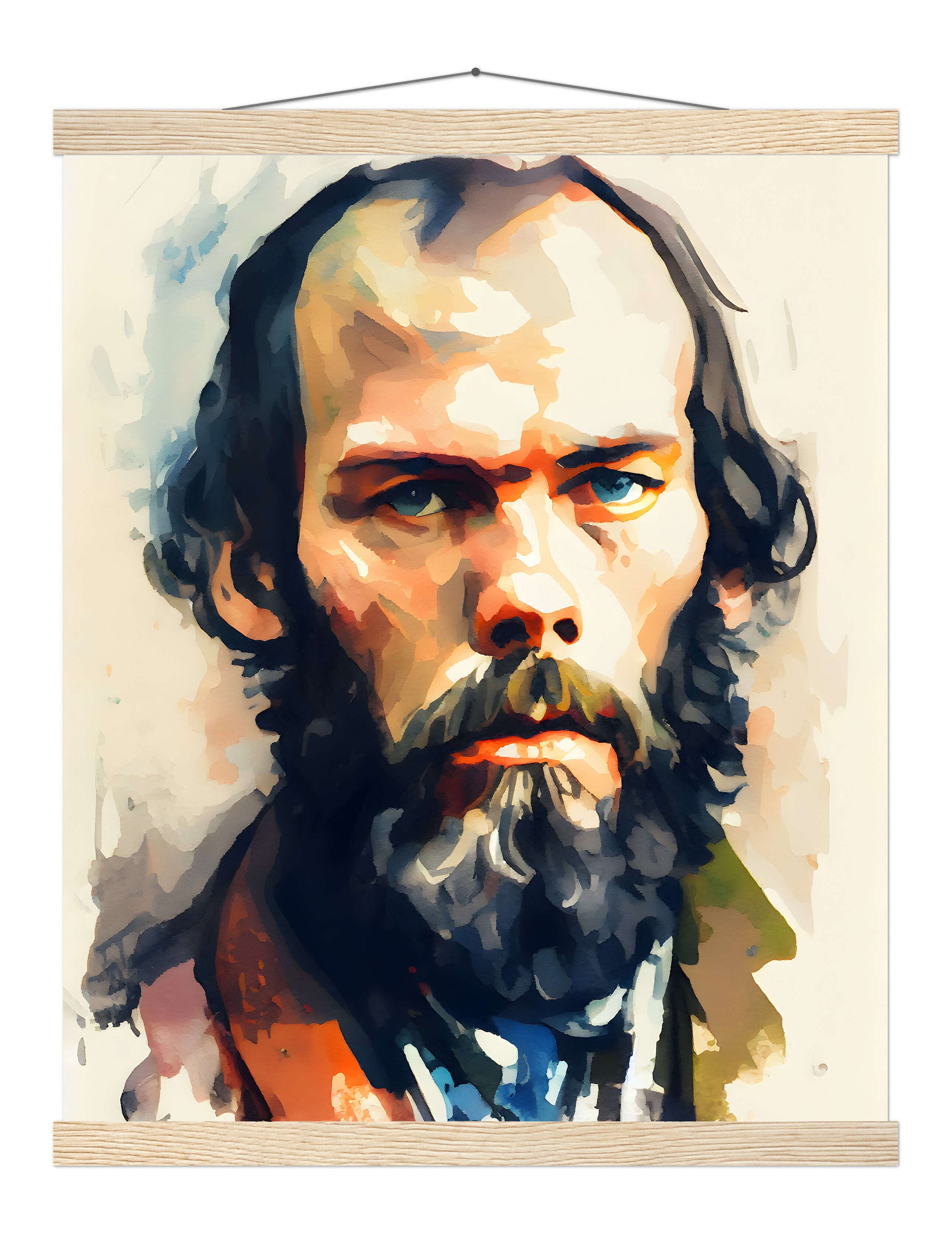 Fyodor Dostoevsky Watercolor Art Print Portrait POSTER 2 - Etsy