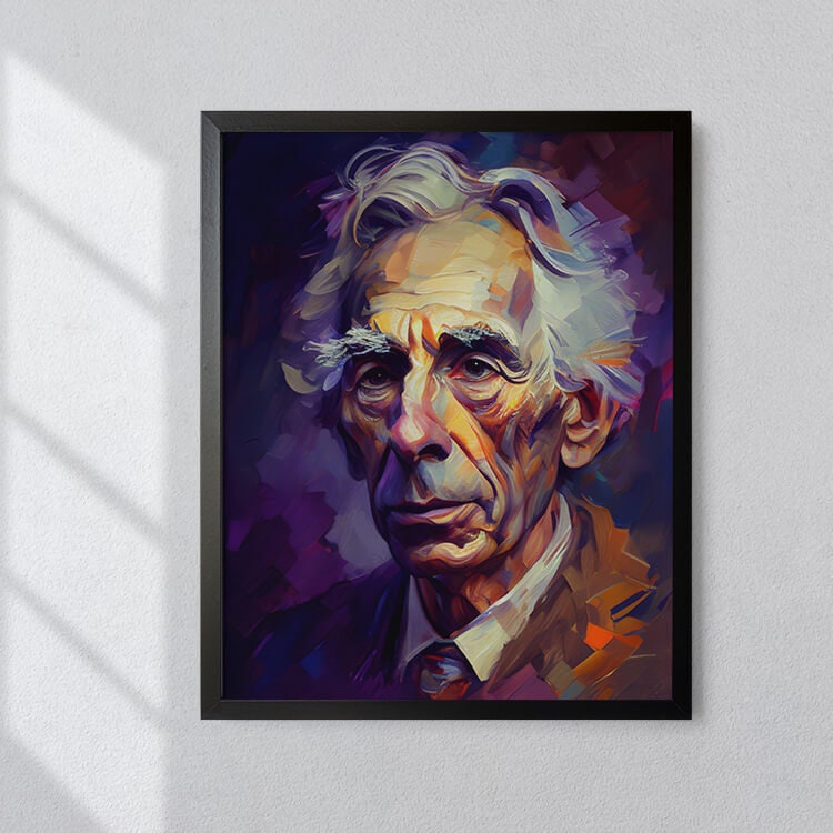 Bertrand Russell Oil Painting Art Print Portrait POSTER | Philosophy ...