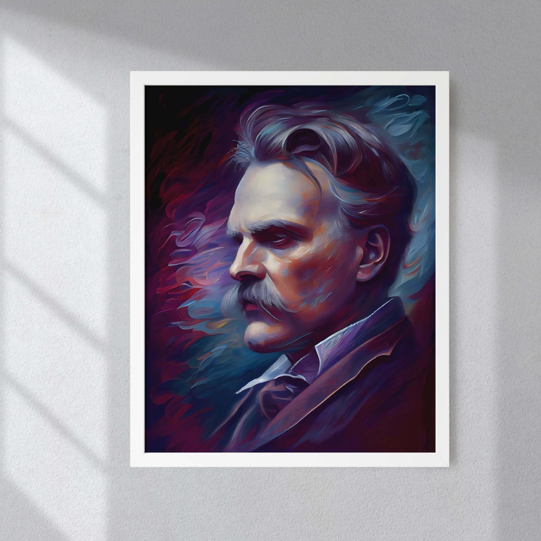 Friedrich Nietzsche Oil Painting Art Print Portrait POSTER - Etsy