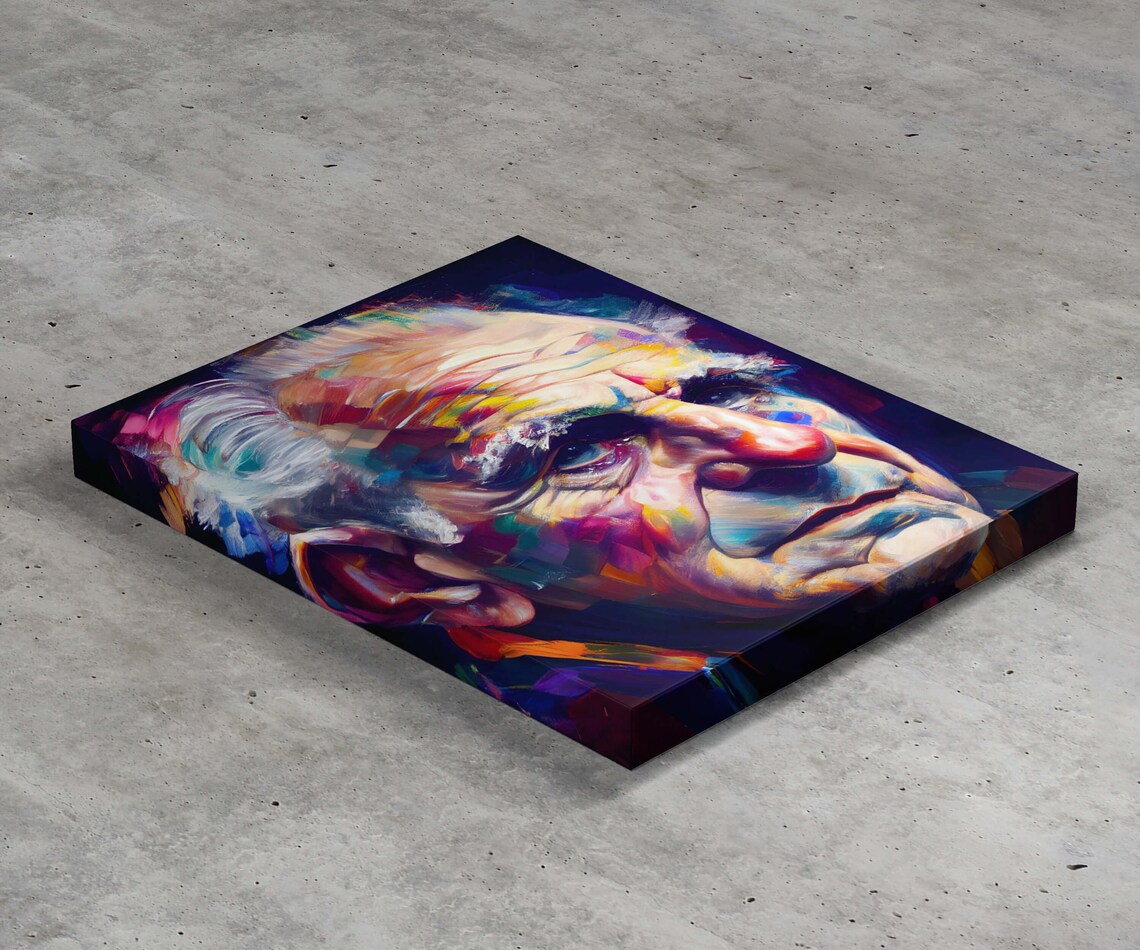 Karl Popper Oil Painting Art Print Portrait POSTER | Philosophy of ...