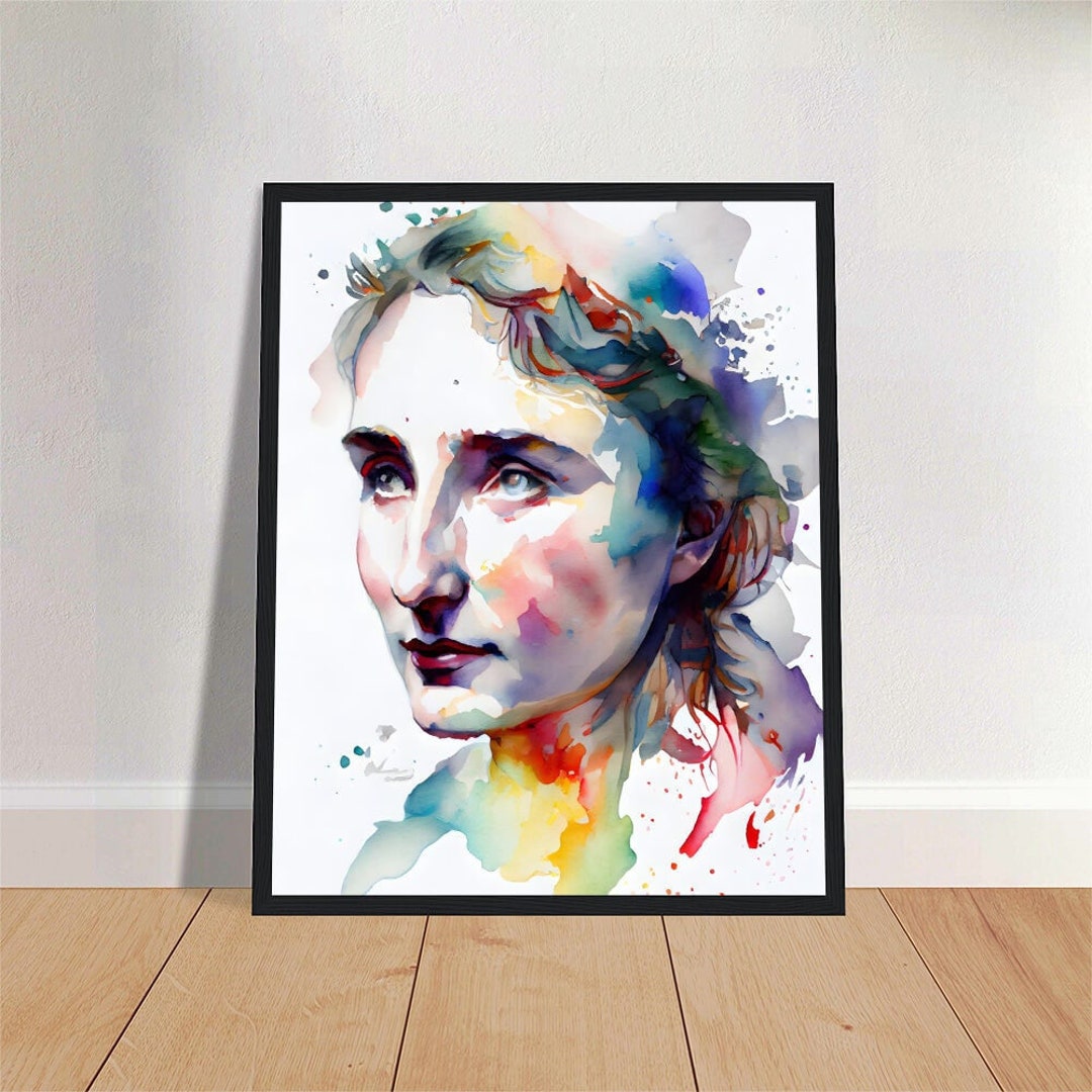 Helen Keller Watercolor Art Print Portrait POSTER | History Physical ...