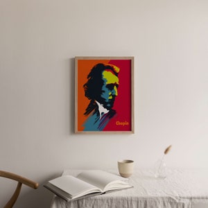 Frédéric Chopin Painting Art Print Portrait POSTER | Classical Music ...