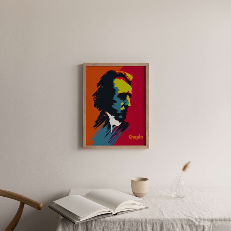 Frédéric Chopin Painting Art Print Portrait POSTER Classical - Etsy