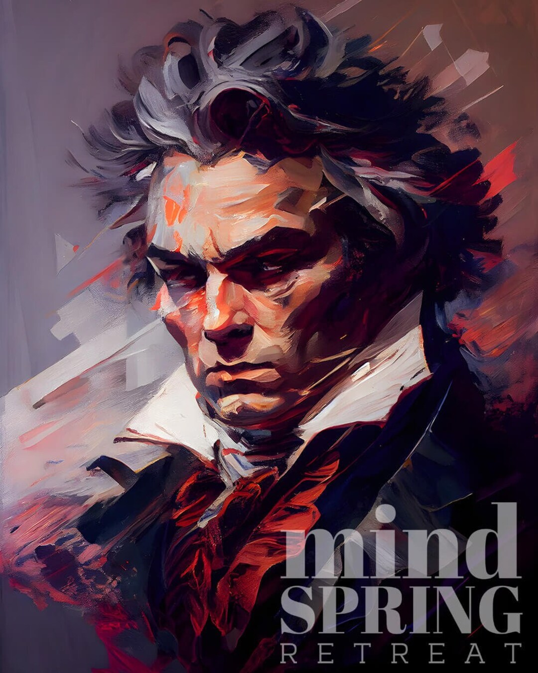 Ludwig Van Beethoven Oil Painting Art Print Portrait POSTER 6 Classical ...
