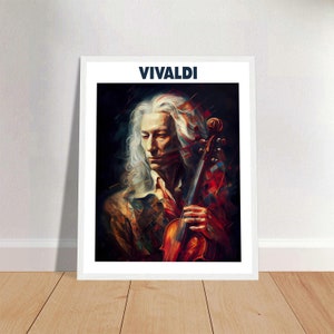 Antonio Vivaldi Oil Painting Art Print Portrait POSTER | Classical ...