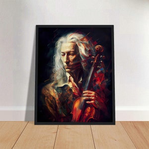 Antonio Vivaldi Oil Painting Art Print Portrait POSTER | Classical ...